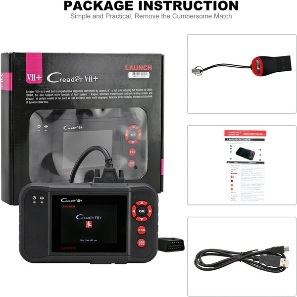 LAUNCH X431 Creader VII+ Code Reader – Launch X431 EU Store
