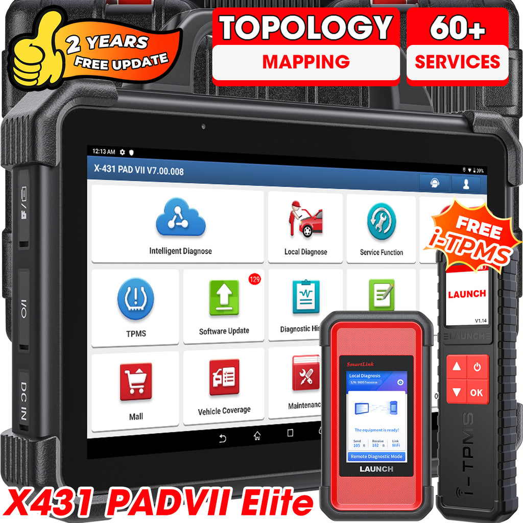 Launch X431 Pad VII Pad7 Elite Diagnostic Tool 2 Years Free Update – Launch X431 EU Store