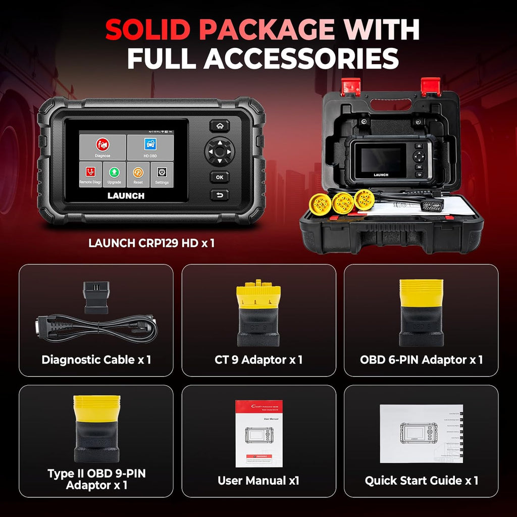 Launch CRP129 HD Heavy Duty Truck Scanner – Launch X431 EU Store